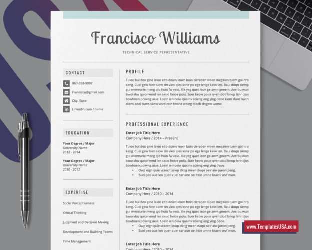 Resume Templates Without Photo – TemplatesUSA.com